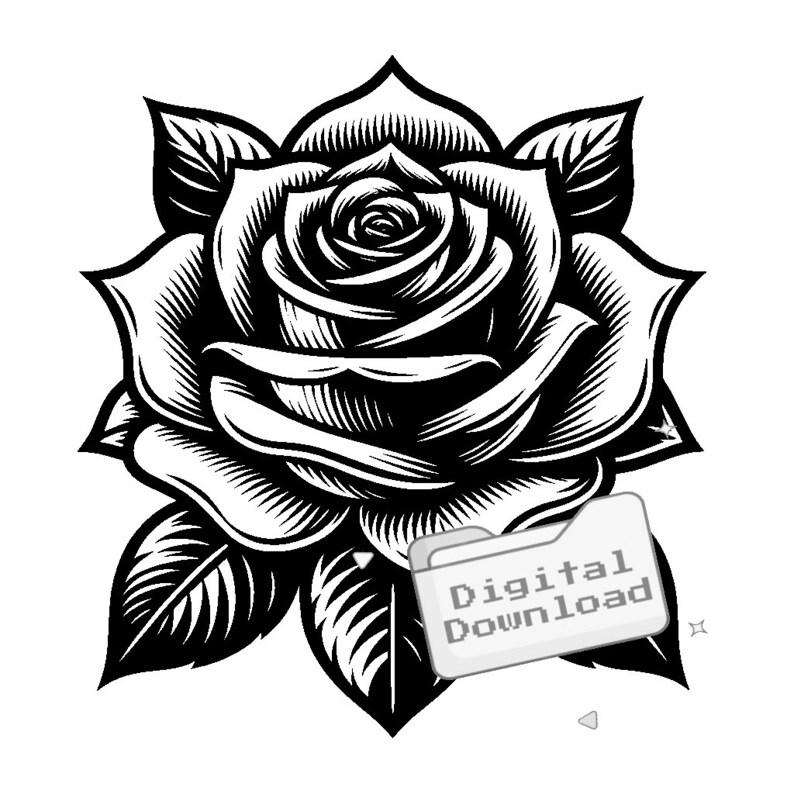 Rose SVG Bundle - Etsy