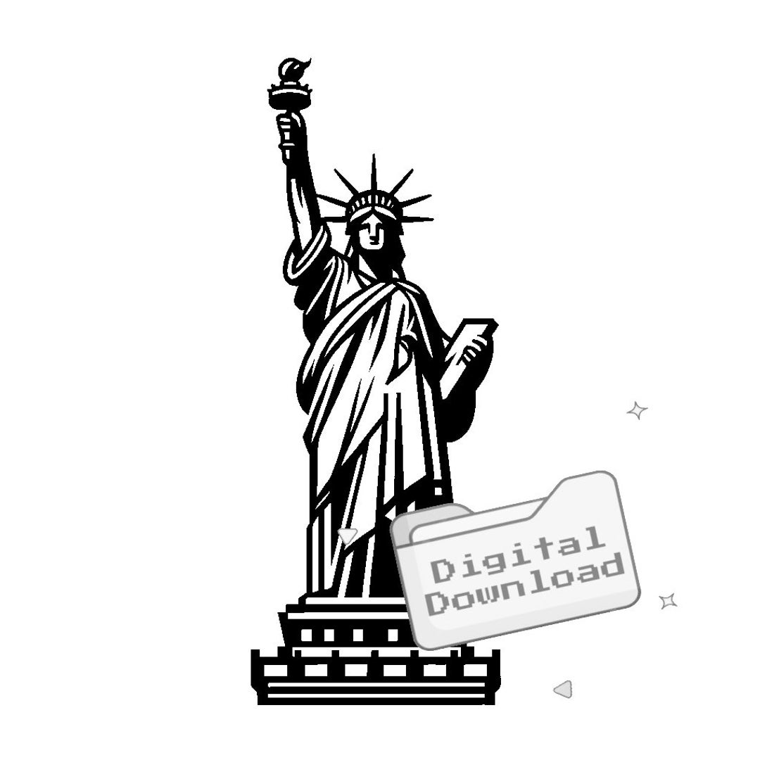Statue of Liberty SVG Bundle - Etsy