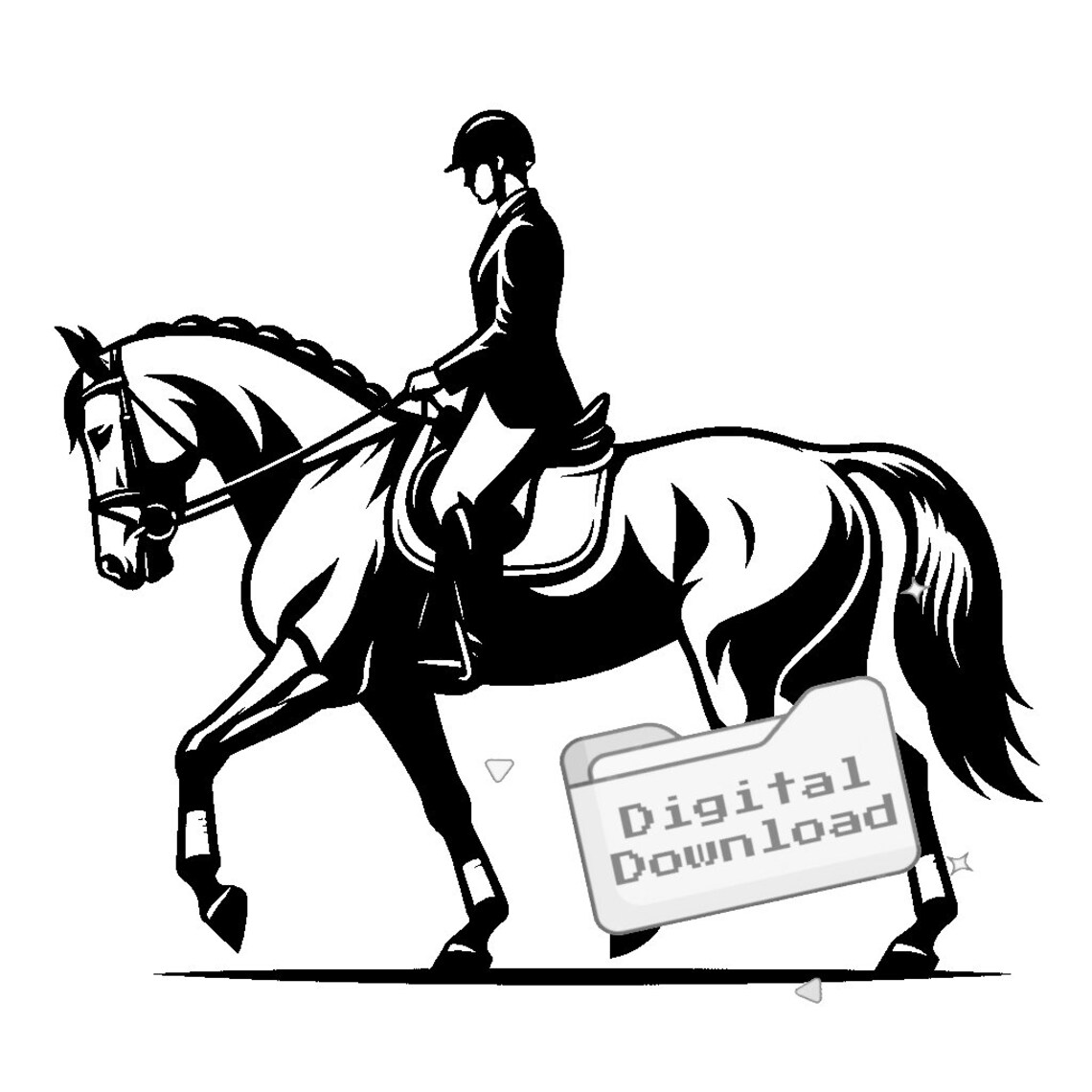 Horse and Rider SVG Bundle - Etsy