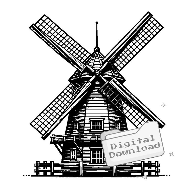 Western Windmill SVG Bundle - Etsy