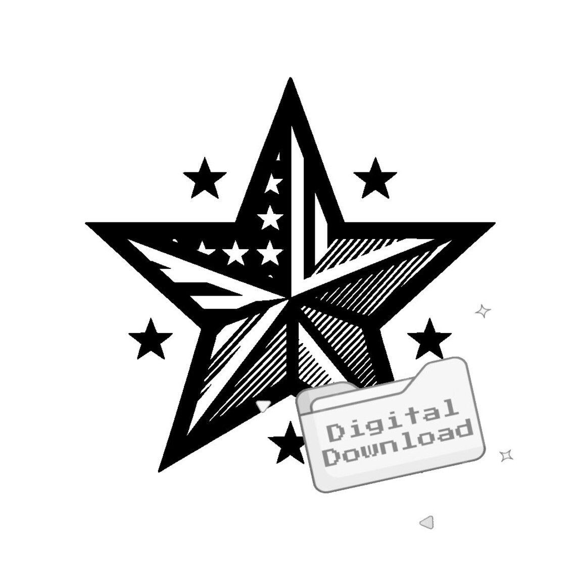 Patriotic Stars SVG Bundle - Etsy