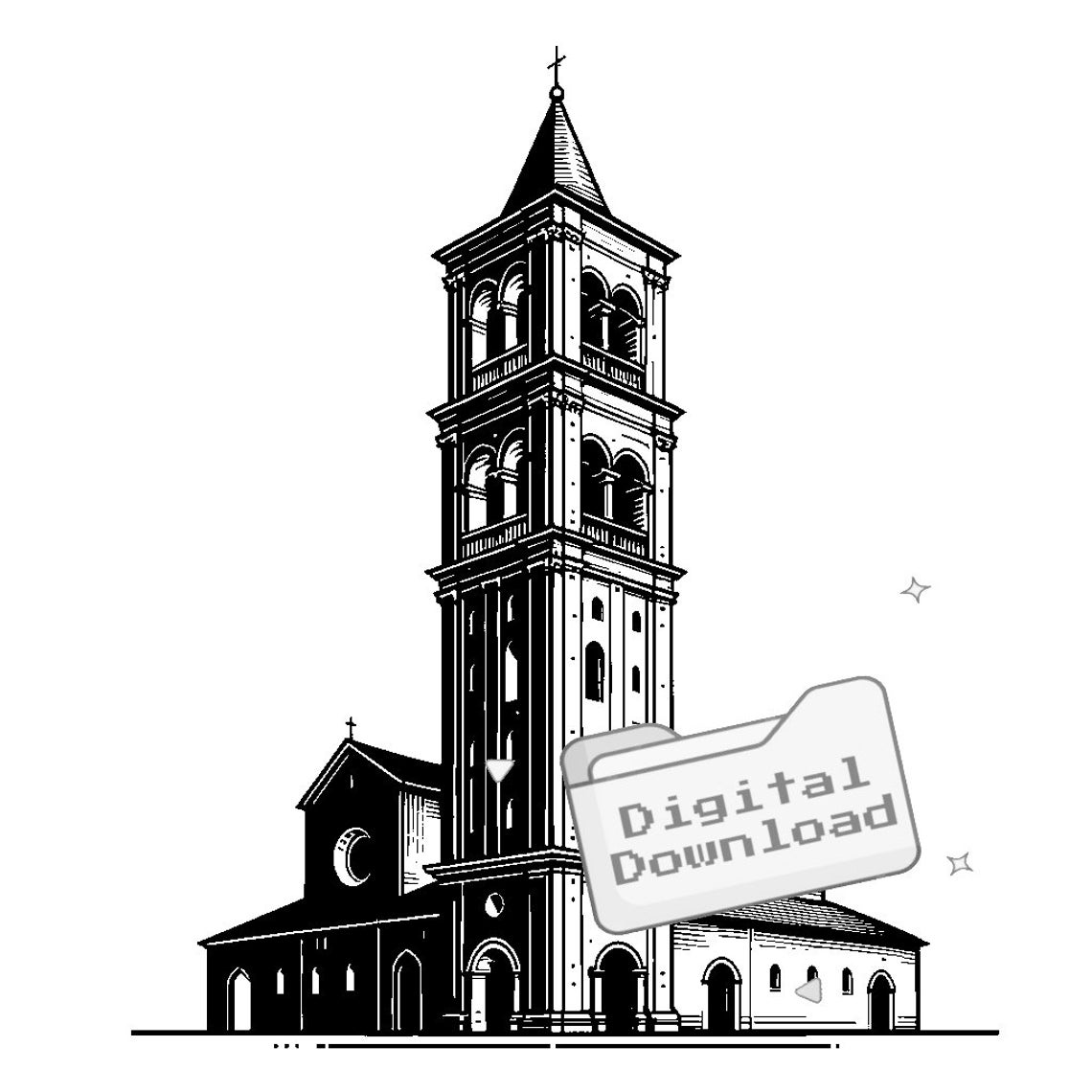 Medieval Bell Tower SVG Bundle - Etsy