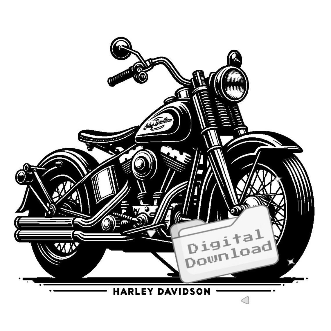 Vintage Harley Davidson SVG Bundle - Etsy