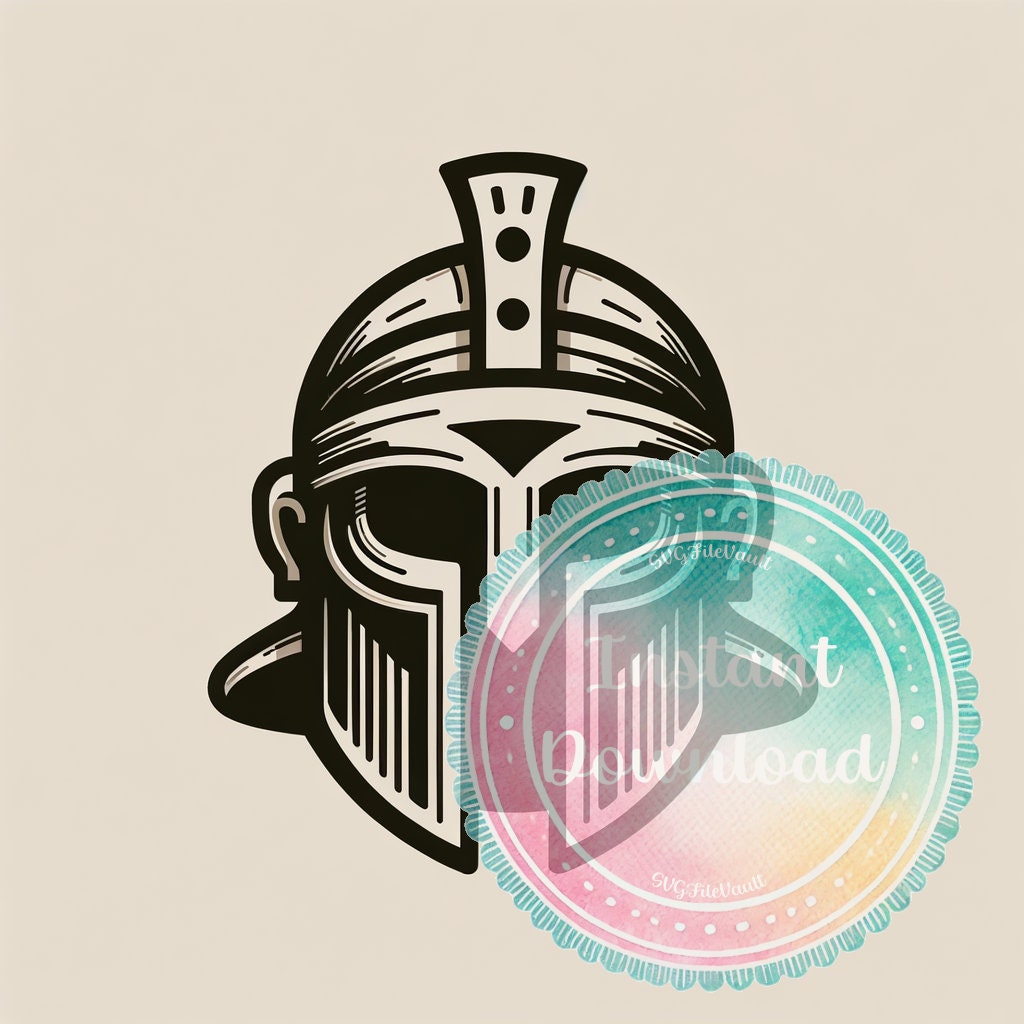 Roman Gladiator Helmet SVG Bundle - Etsy