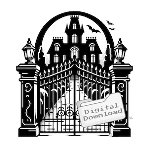 Haunted Mansion Gate SVG Bundle - Etsy