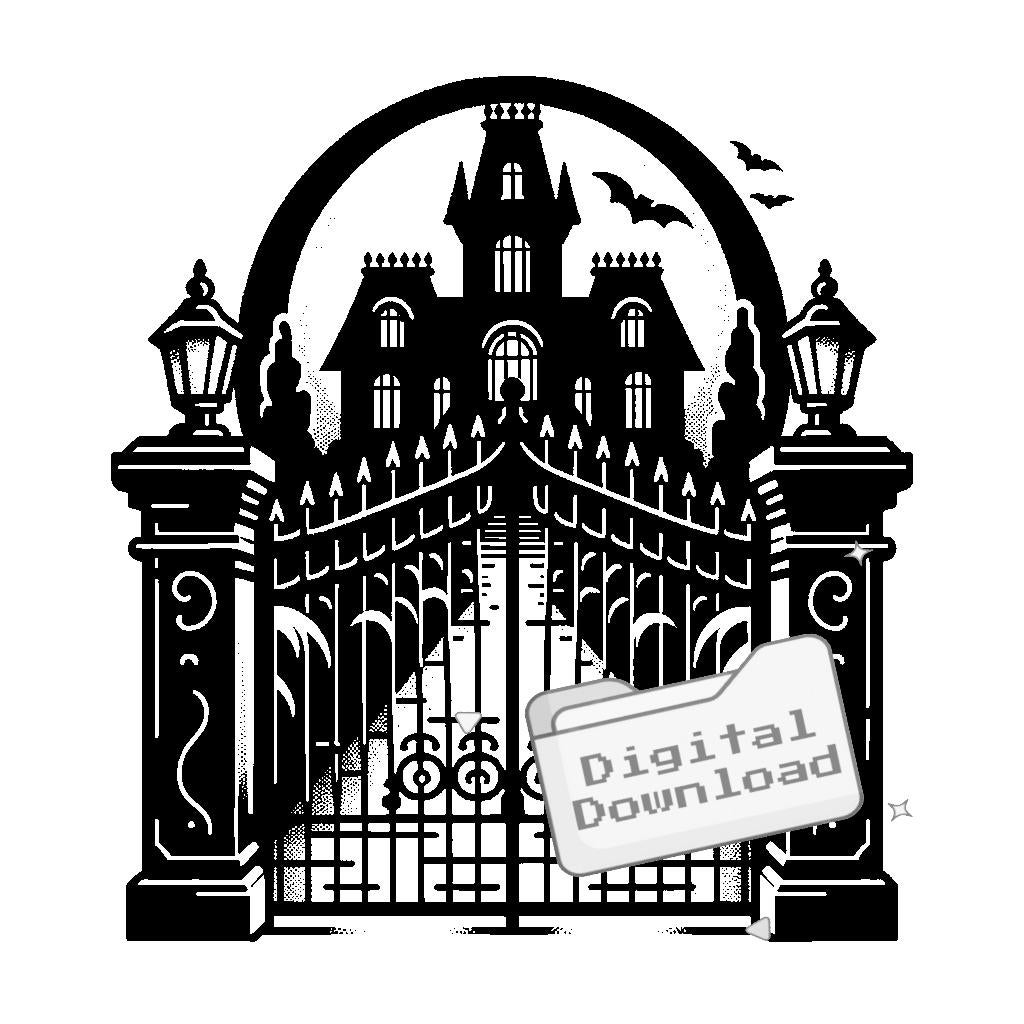 Haunted Mansion Gate SVG Bundle - Etsy