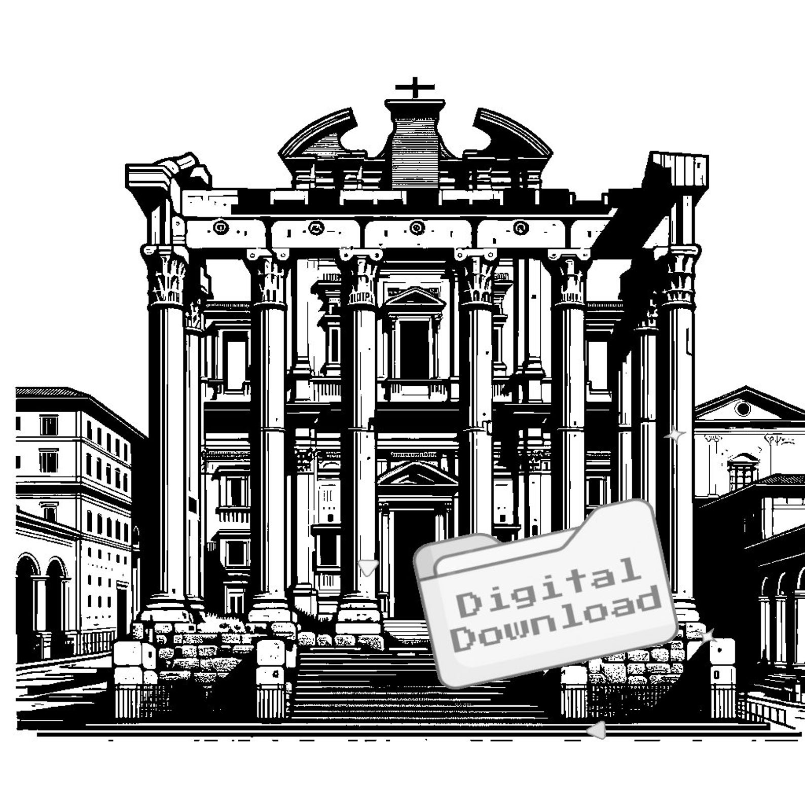 Roman Forum SVG Bundle - Etsy