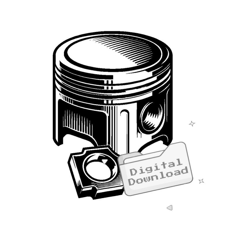 Piston and Rod SVG Bundle - Etsy