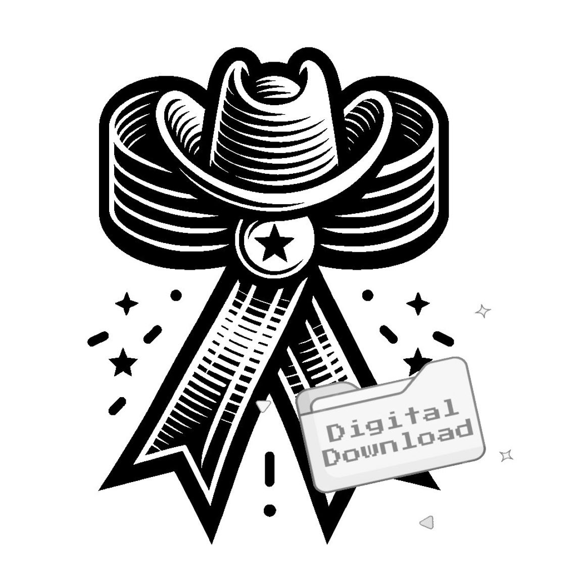 Rodeo Ribbon SVG Bundle - Etsy