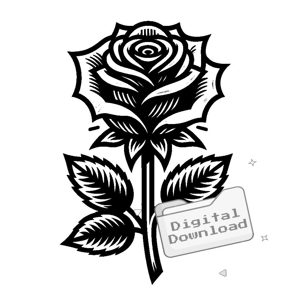 Rose SVG Bundle - Etsy