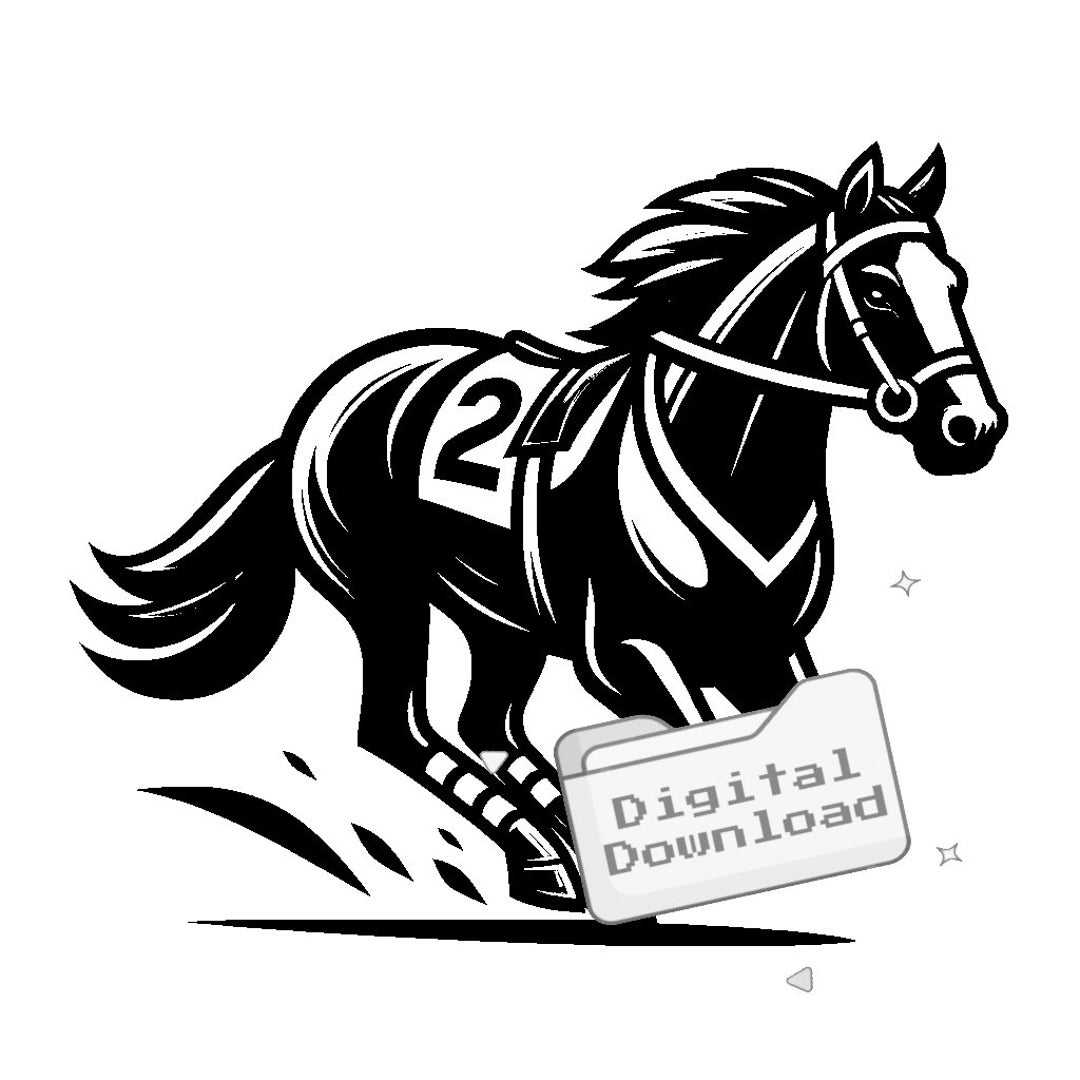 Racing Horse SVG Bundle - Etsy