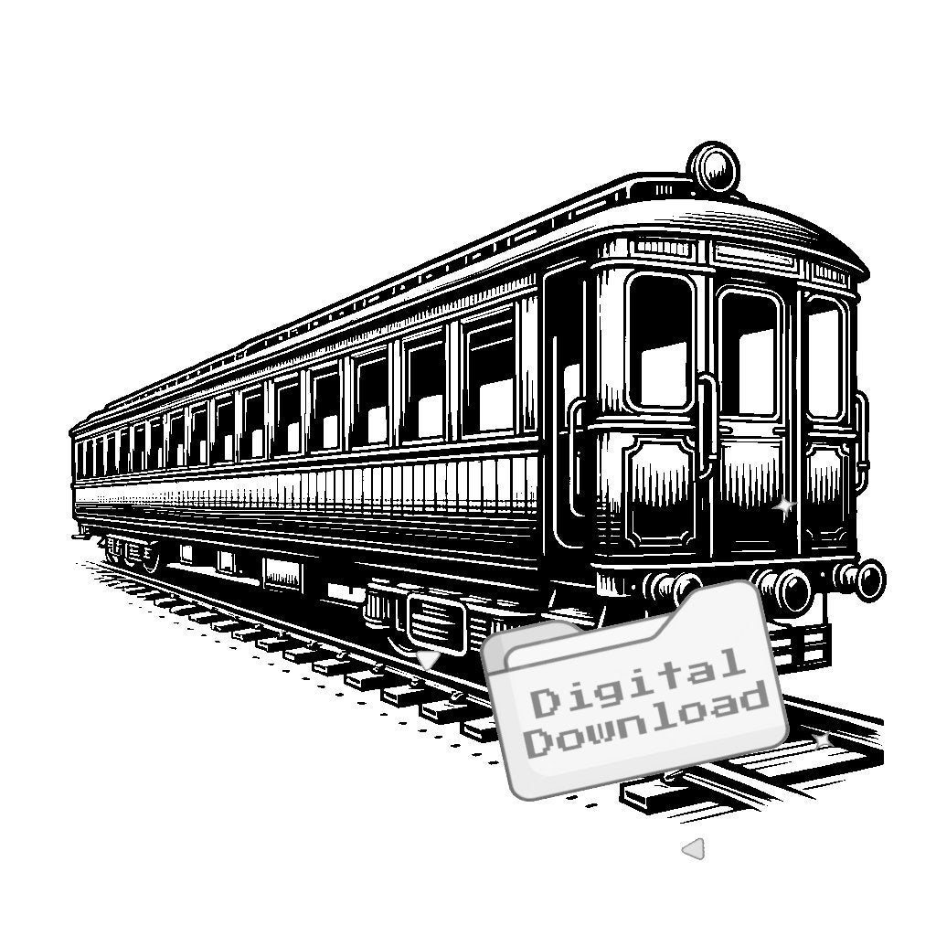 Passenger Carriage SVG Bundle - Etsy