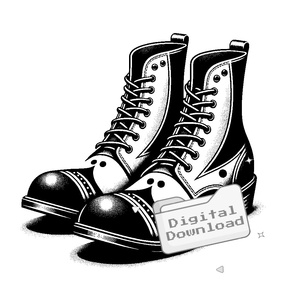 Rodeo Clown Shoes SVG Bundle - Etsy