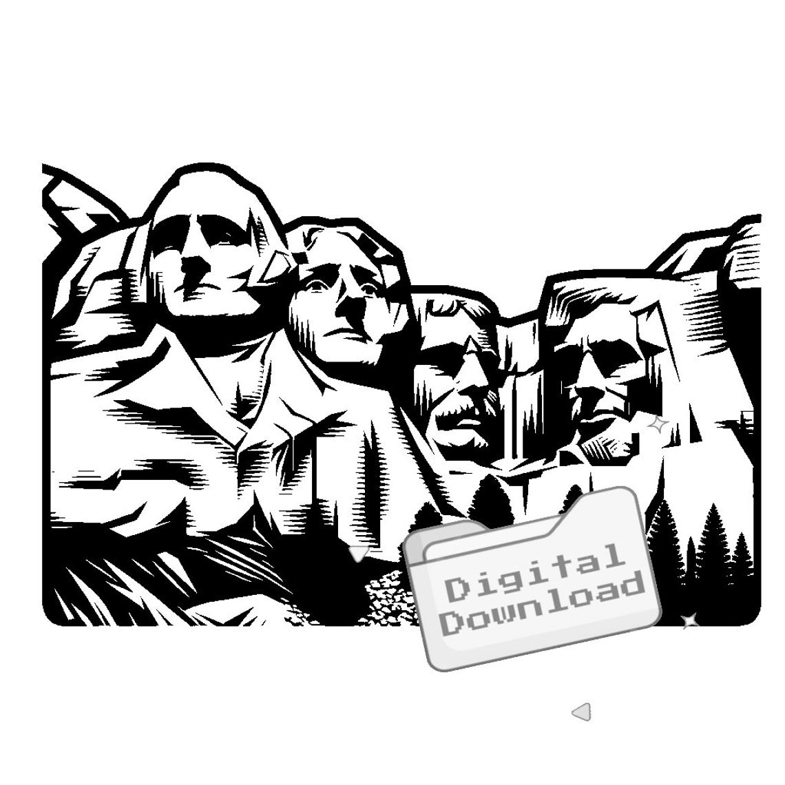 Mount Rushmore SVG Bundle - Etsy