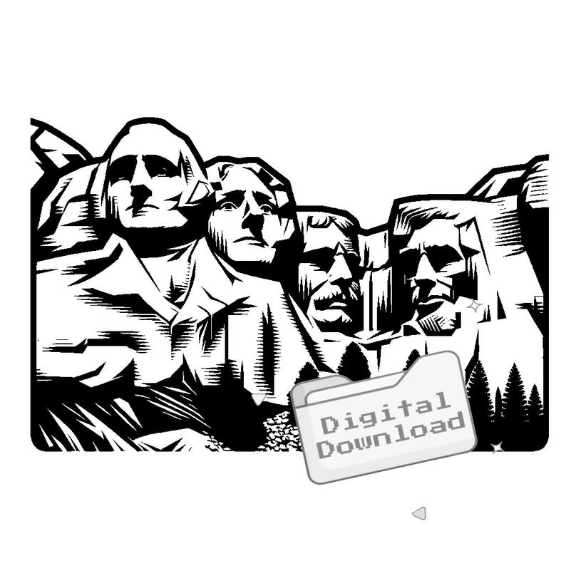 Mount Rushmore SVG Bundle - Etsy