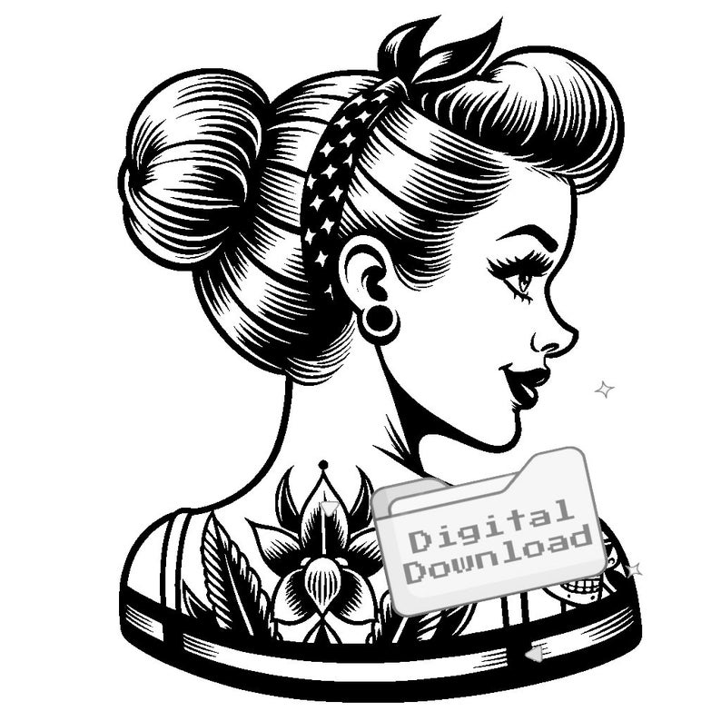 Pin-up Girl SVG Bundle - Etsy