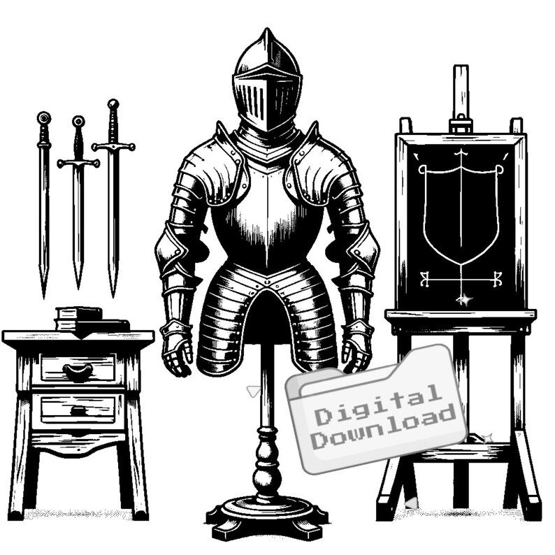 Medieval Armor Stand SVG Bundle - Etsy