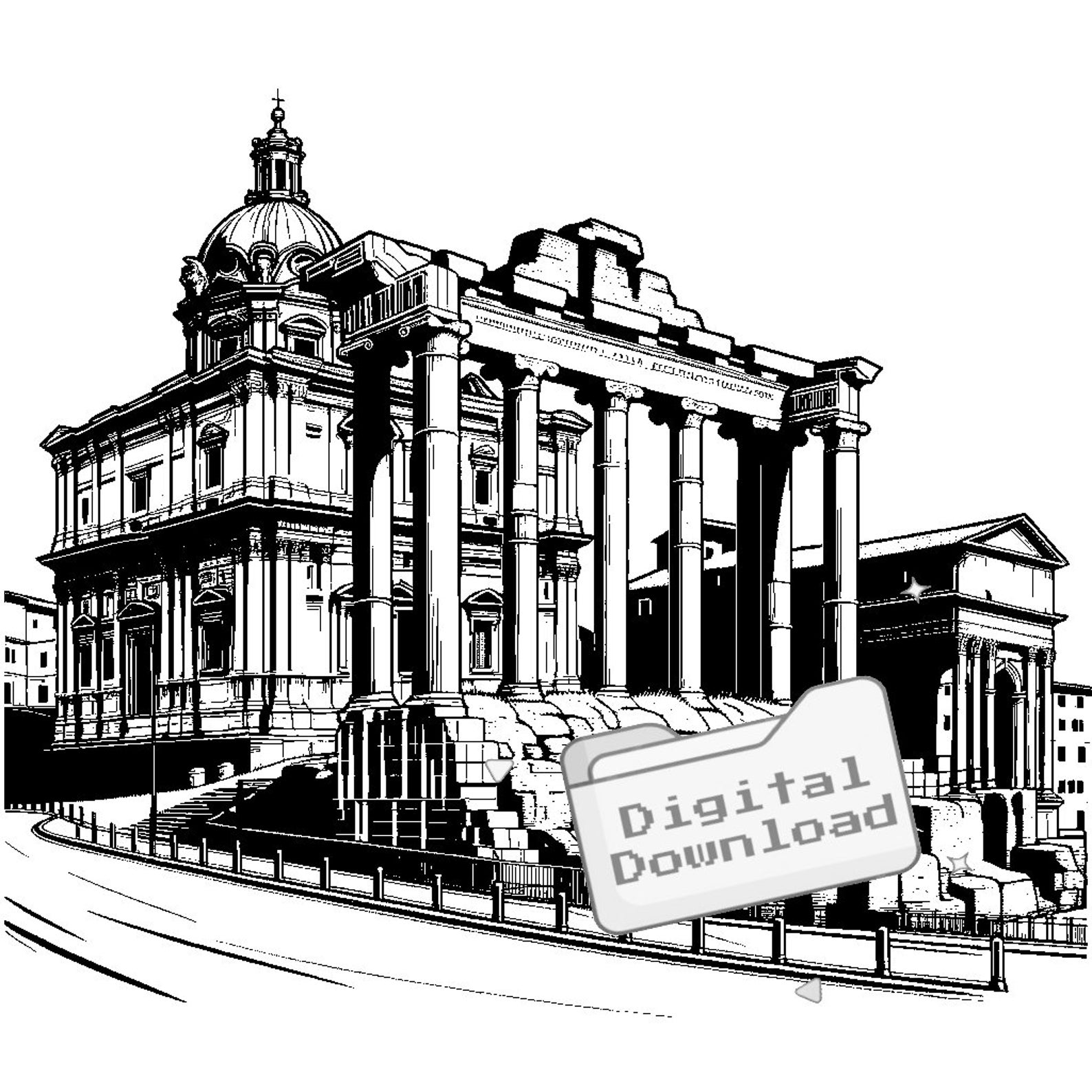 Roman Forum SVG Bundle - Etsy