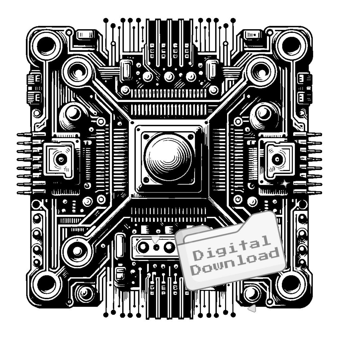 Circuit Board SVG Bundle - Etsy