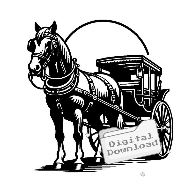 Horse Carriage SVG Bundle - Etsy