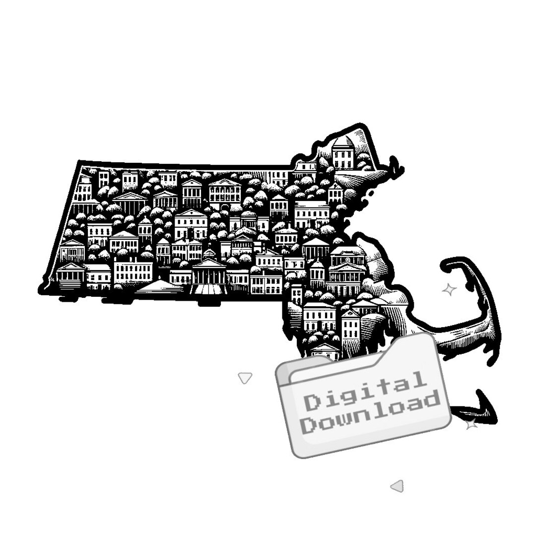 Massachusetts SVG Bundle - Etsy