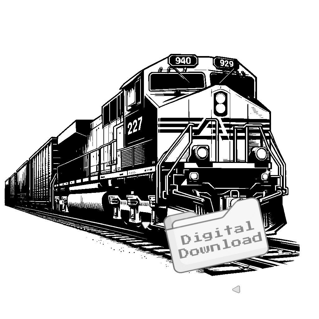 Freight Train SVG Bundle - Etsy