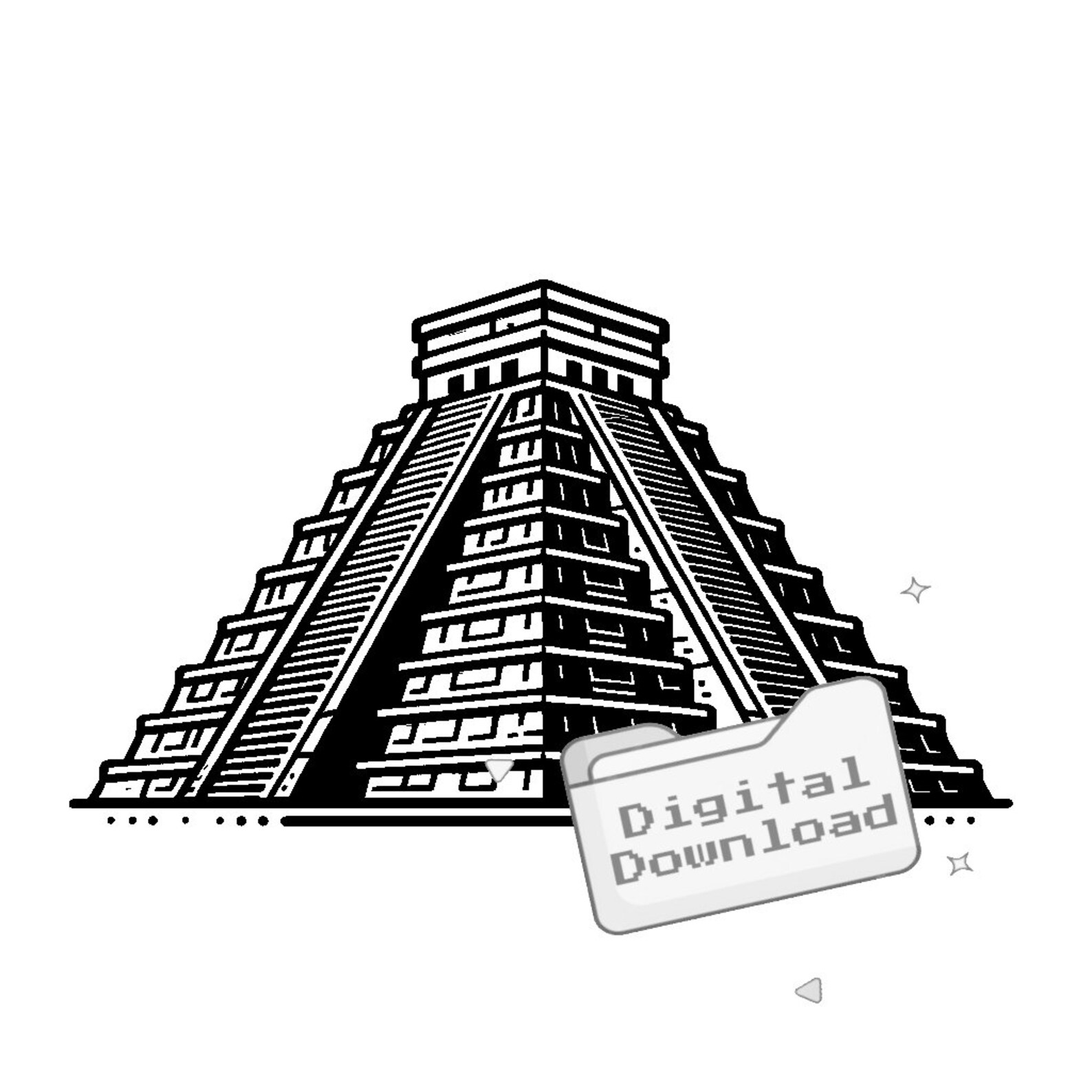 Mayan Pyramid SVG Bundle - Etsy