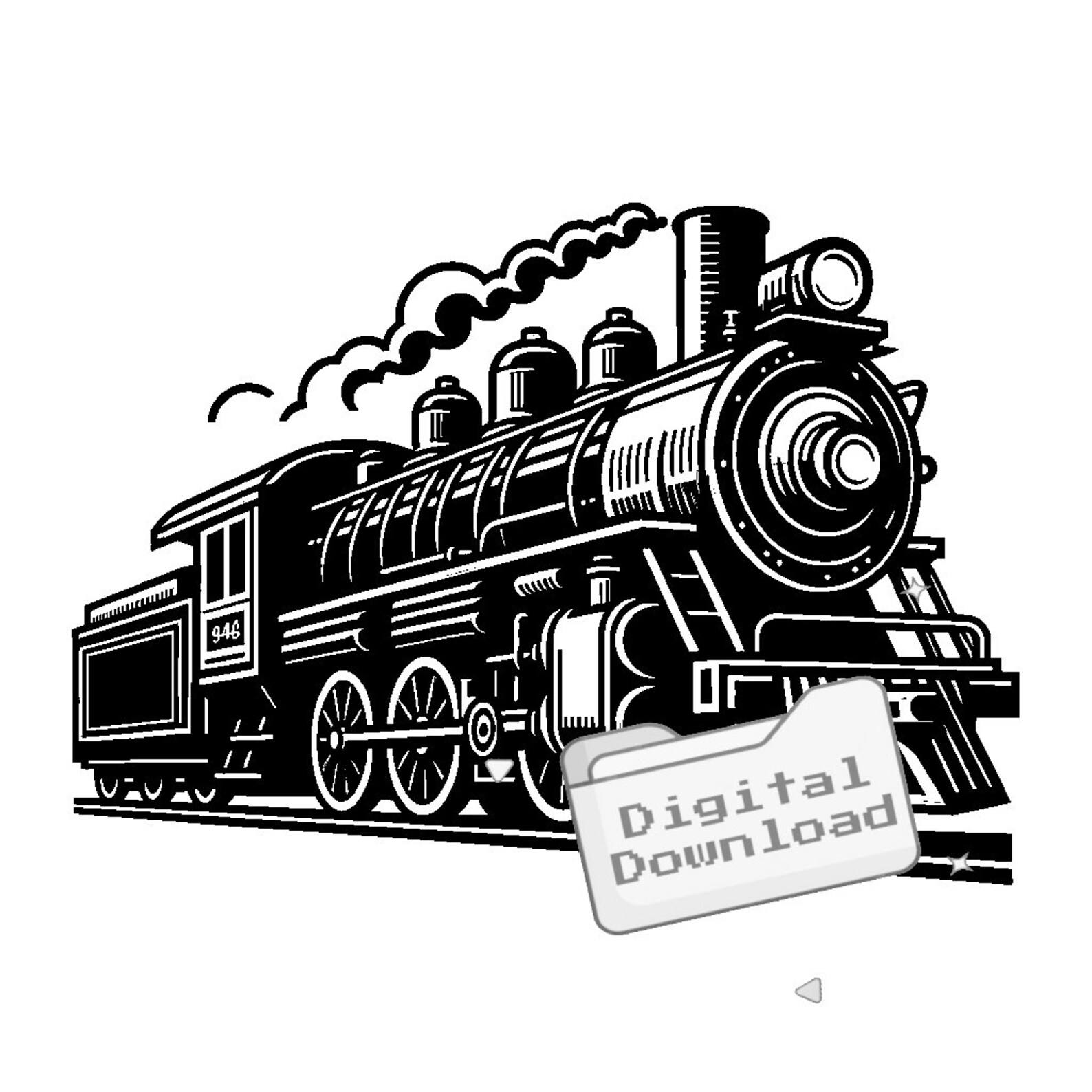 Steam Locomotive SVG Bundle - Etsy