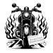 Motorcycle in Flames SVG Bundle - Etsy