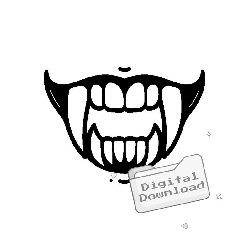 Vampire Fangs SVG Bundle - Etsy
