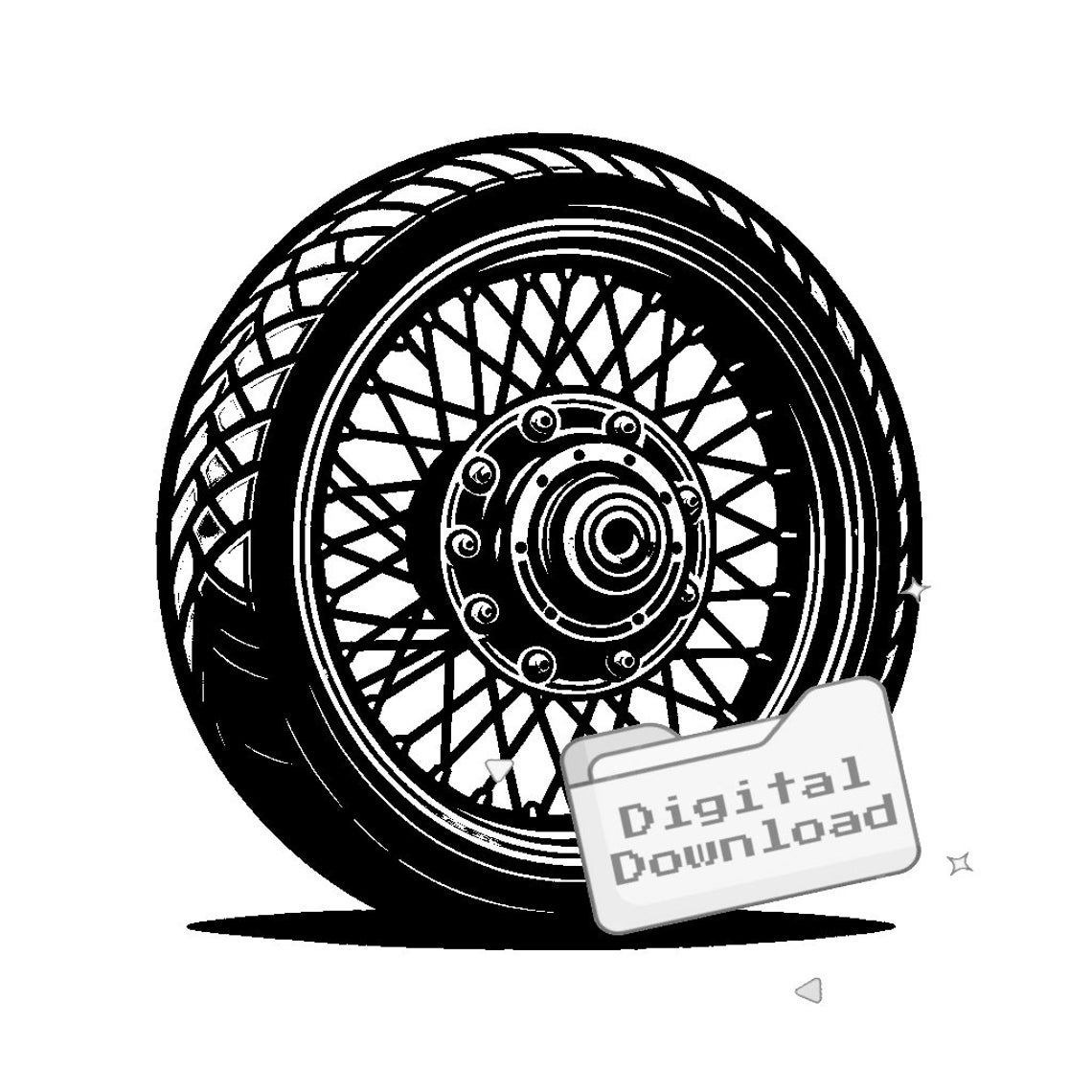 Motorcycle Wheel SVG Bundle - Etsy