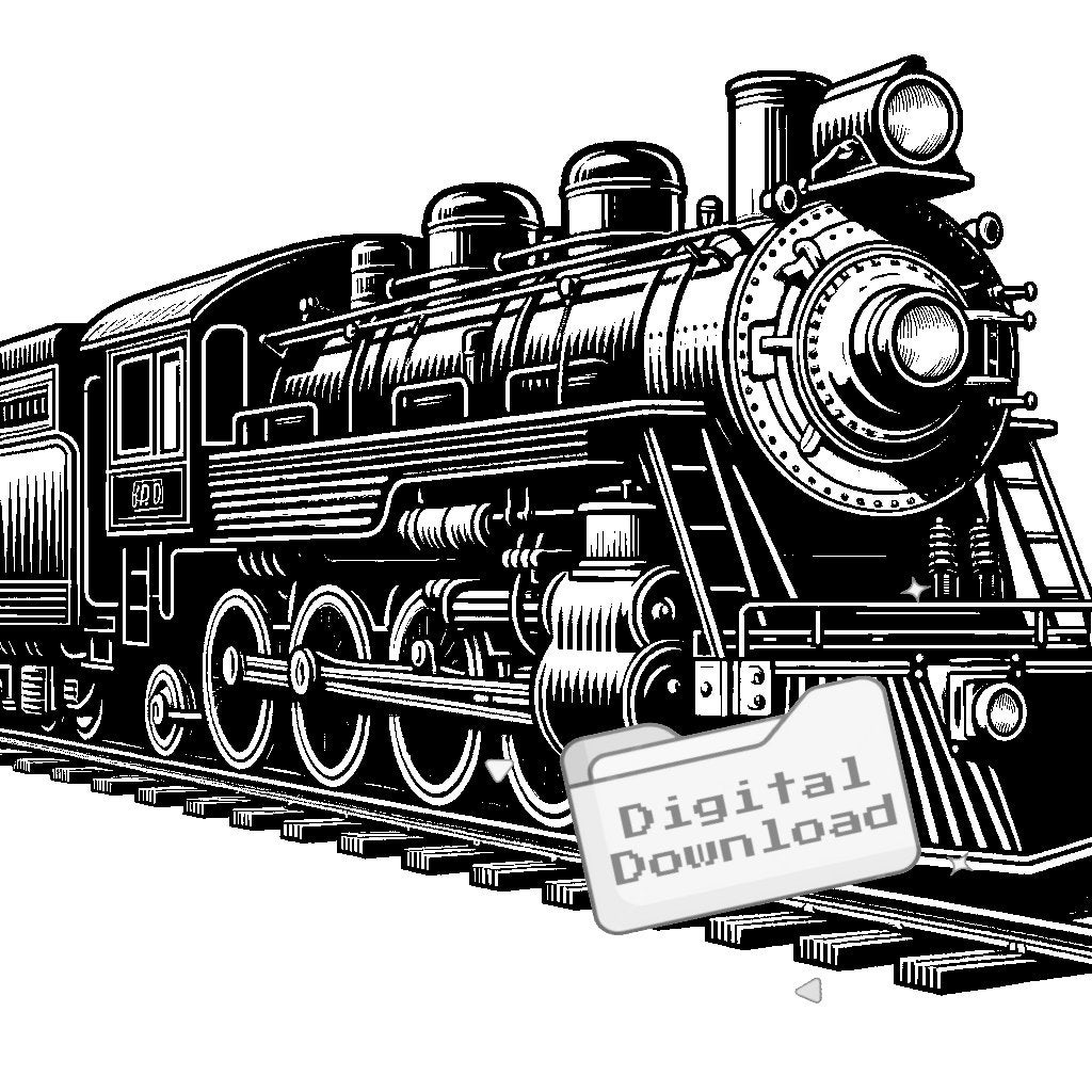 Model Train SVG Bundle - Etsy