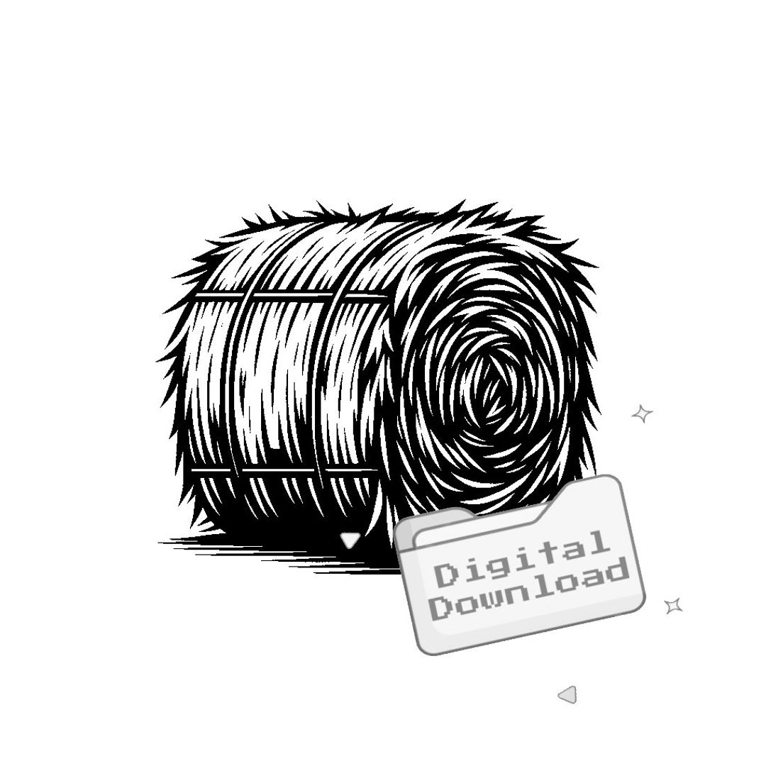 Bale of Hay SVG Bundle - Etsy