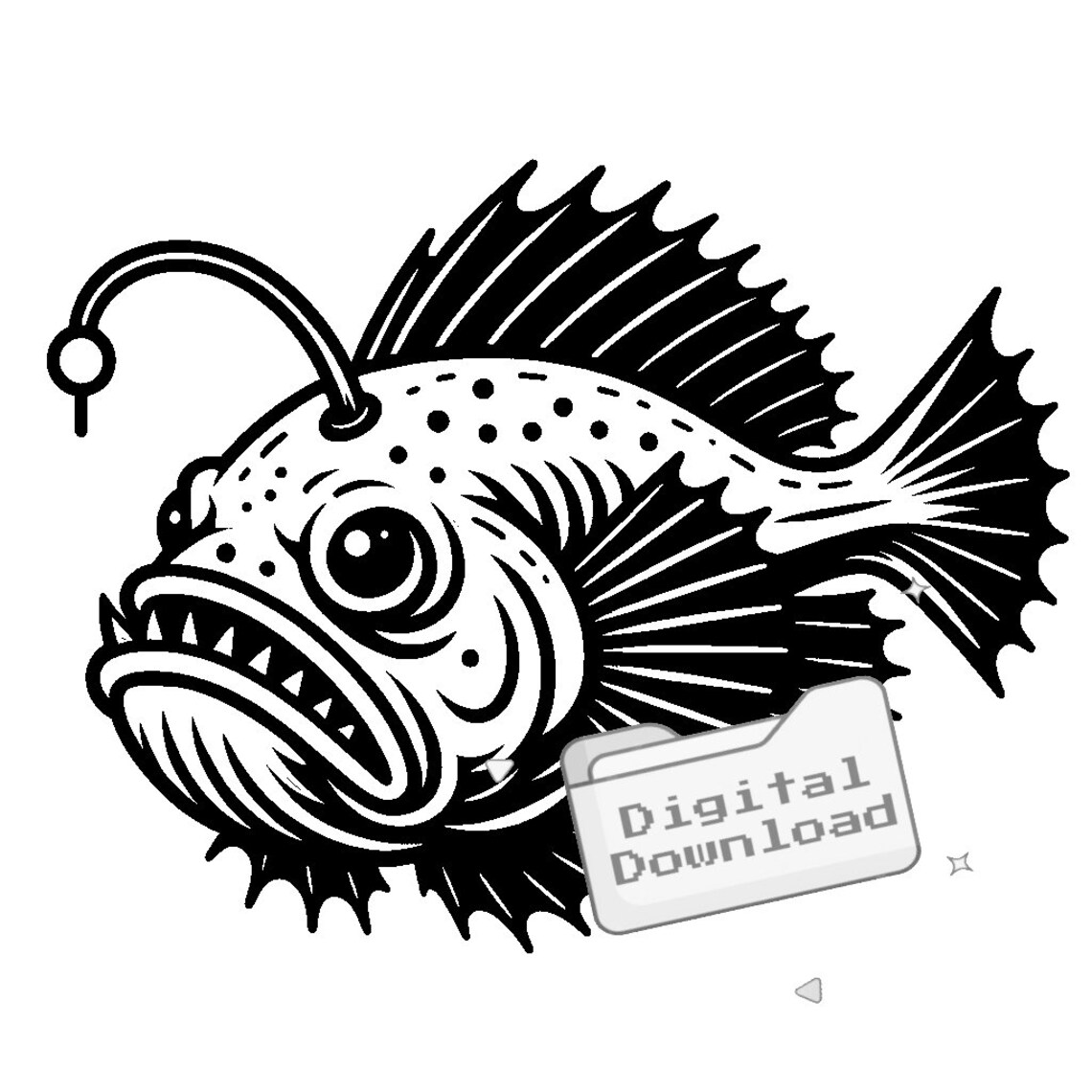 Anglerfish SVG Bundle - Etsy