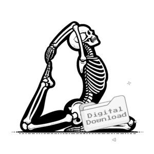 Skeleton Doing Yoga SVG Bundle - Etsy