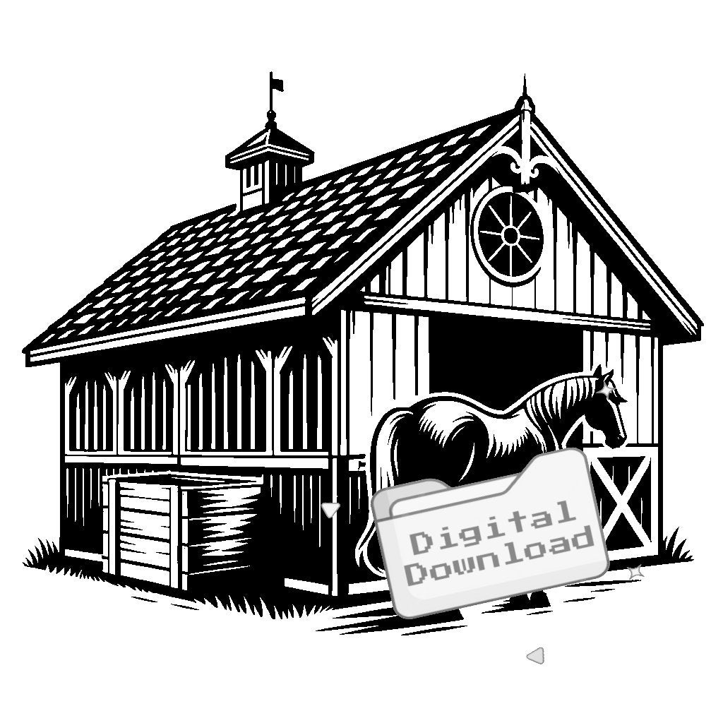 Horse Stable SVG Bundle - Etsy