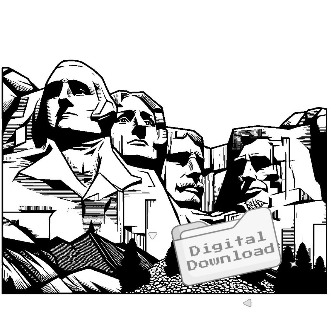 Mount Rushmore SVG Bundle - Etsy