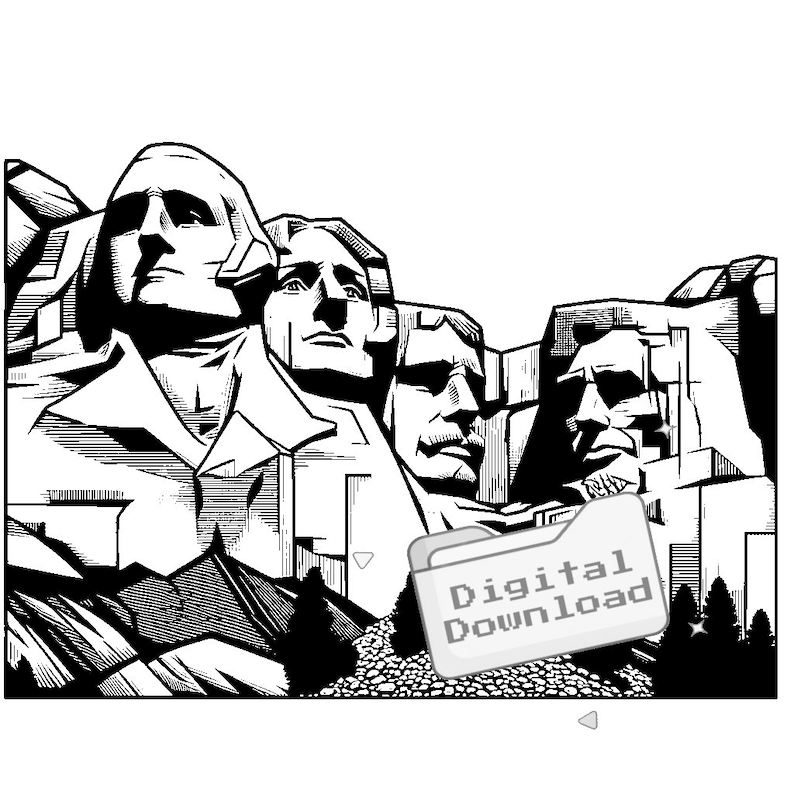Mount Rushmore SVG Bundle - Etsy