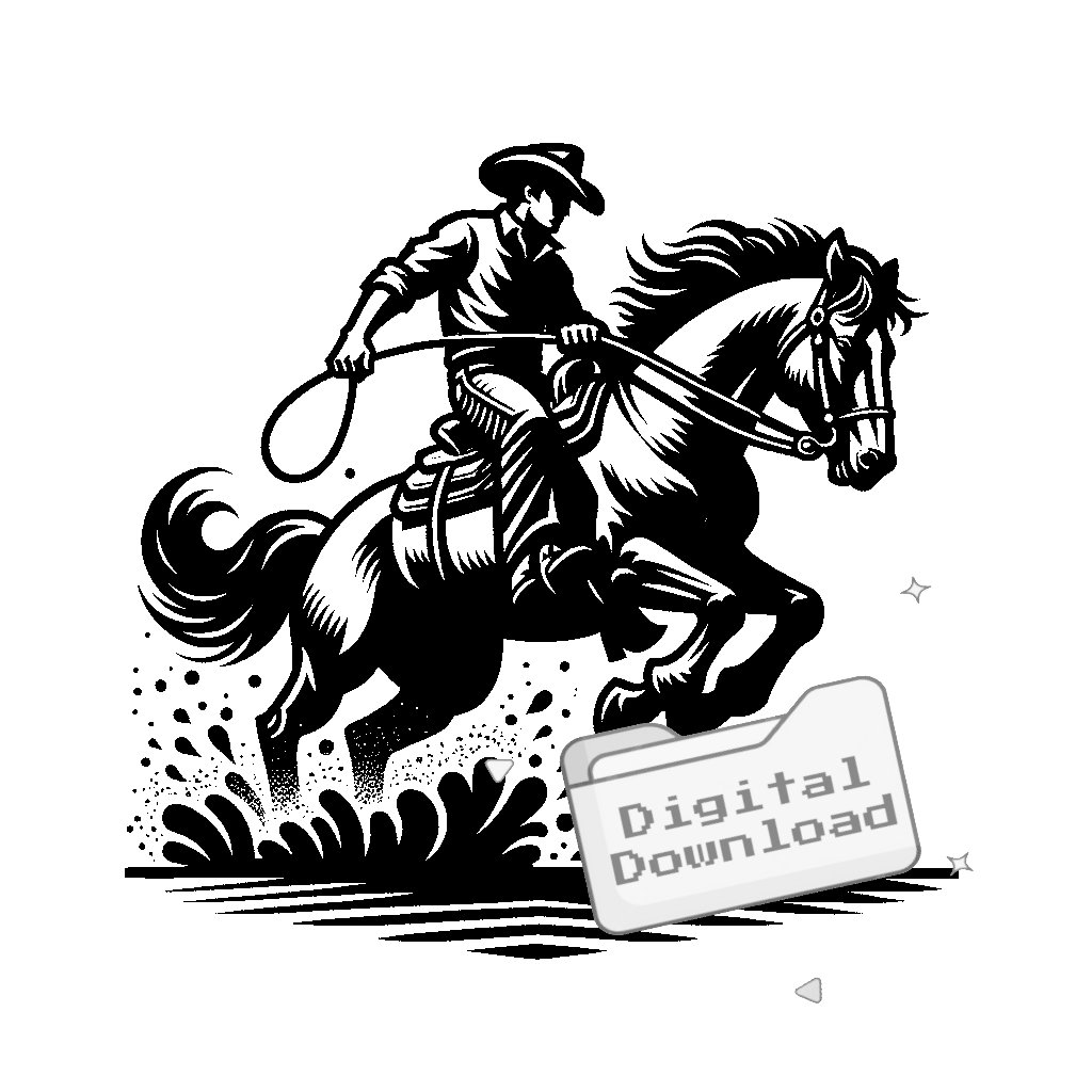 Bronco Riding SVG Bundle - Etsy