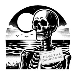 Skeleton at the Beach SVG Bundle - Etsy
