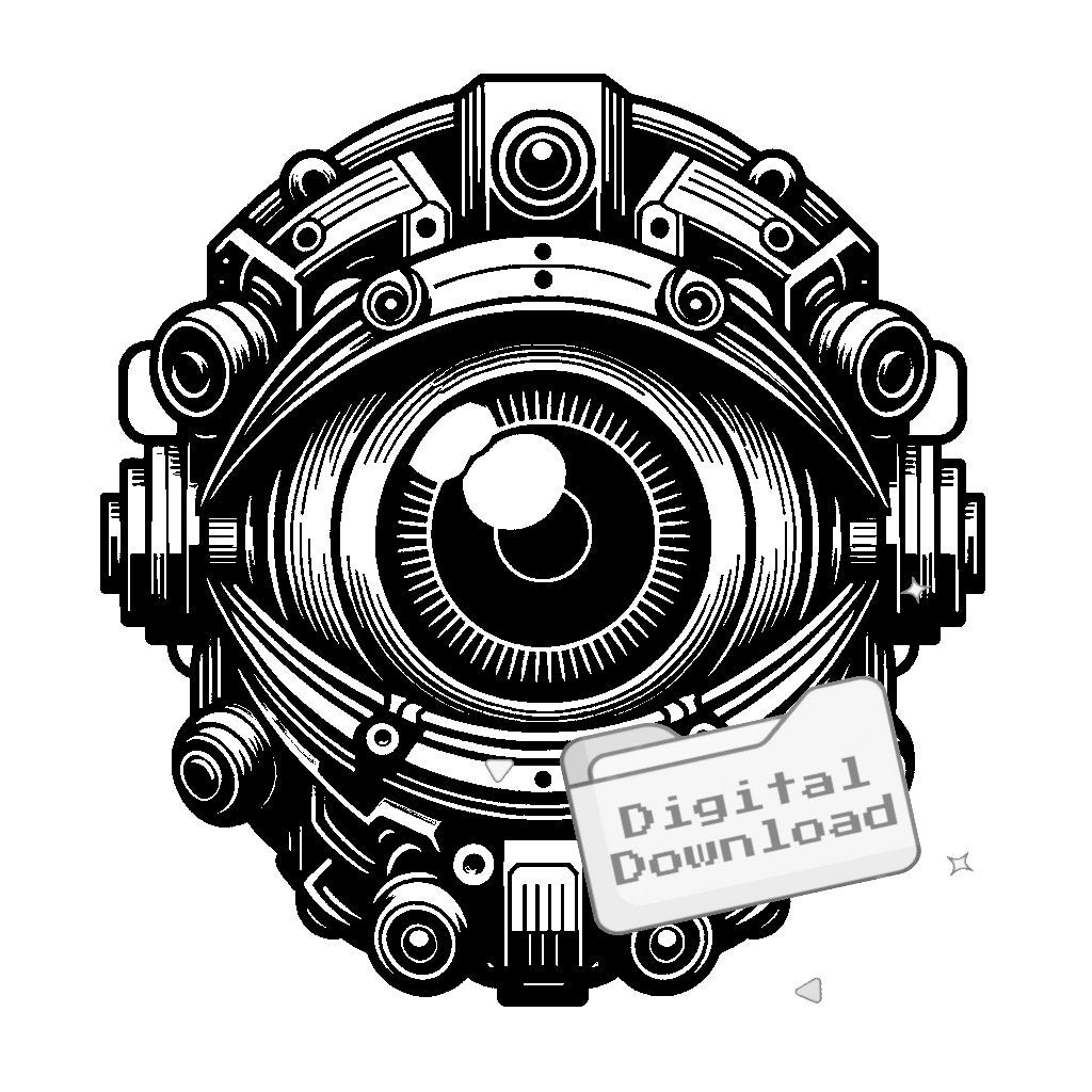 Robotic Eye SVG Bundle - Etsy