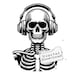 Skeleton Wearing Headphones SVG Bundle - Etsy