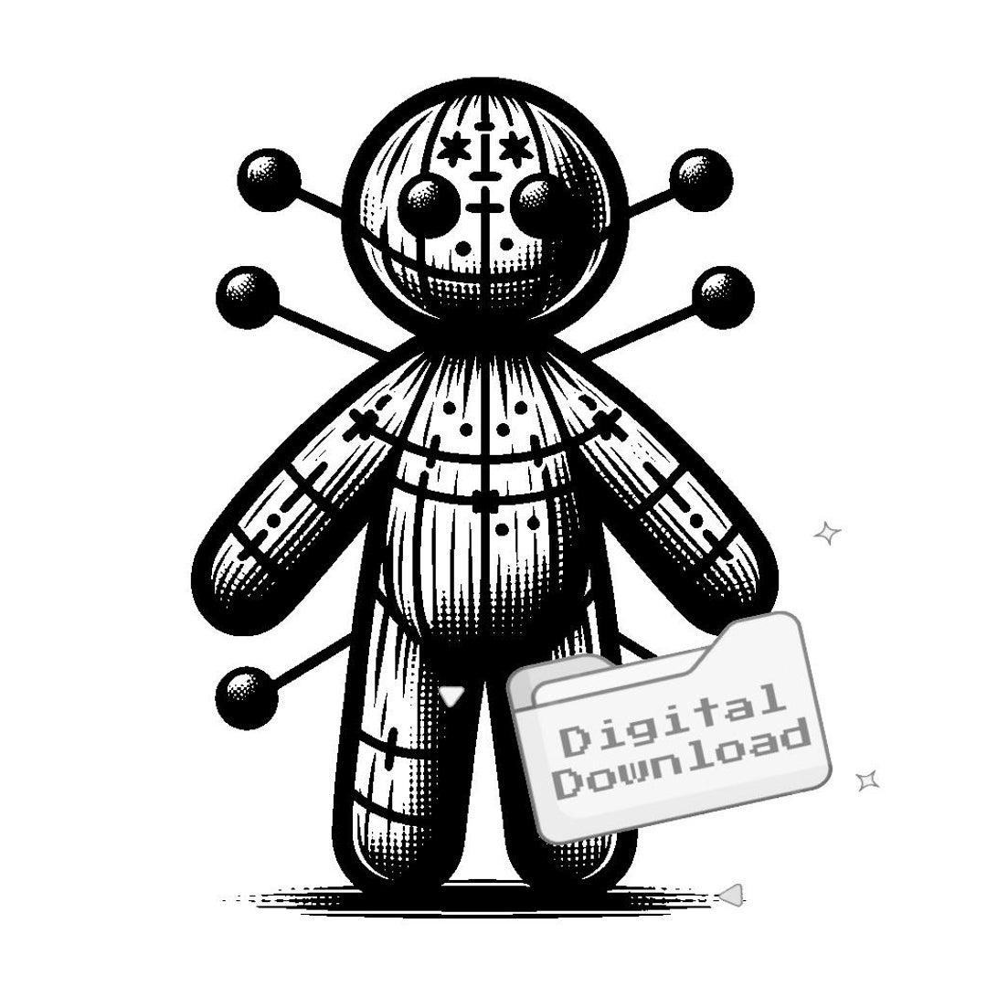 Voodoo Doll SVG Bundle - Etsy