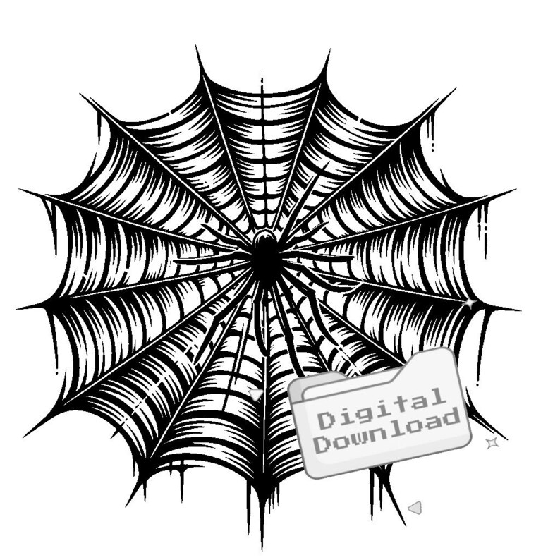 Creepy Spider Web SVG Bundle - Etsy