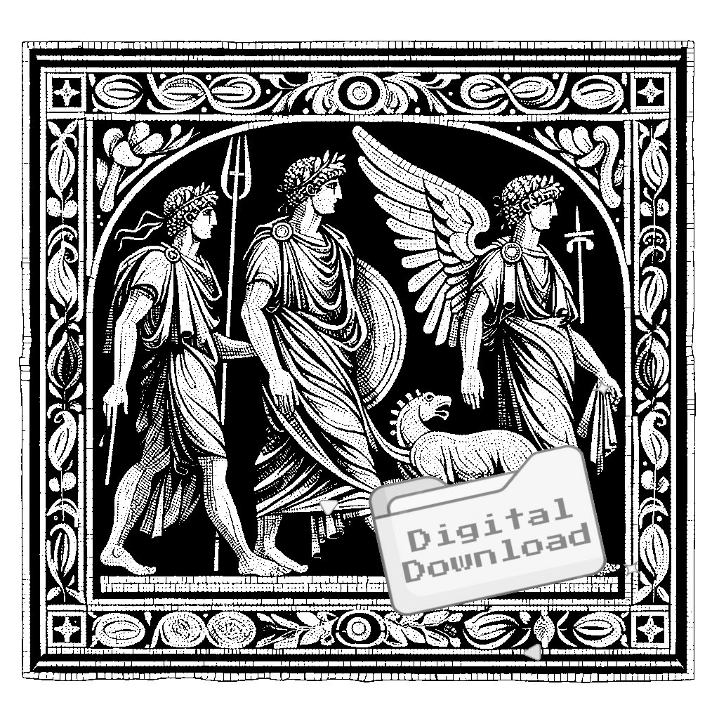 Roman Mosaic SVG Bundle - Etsy