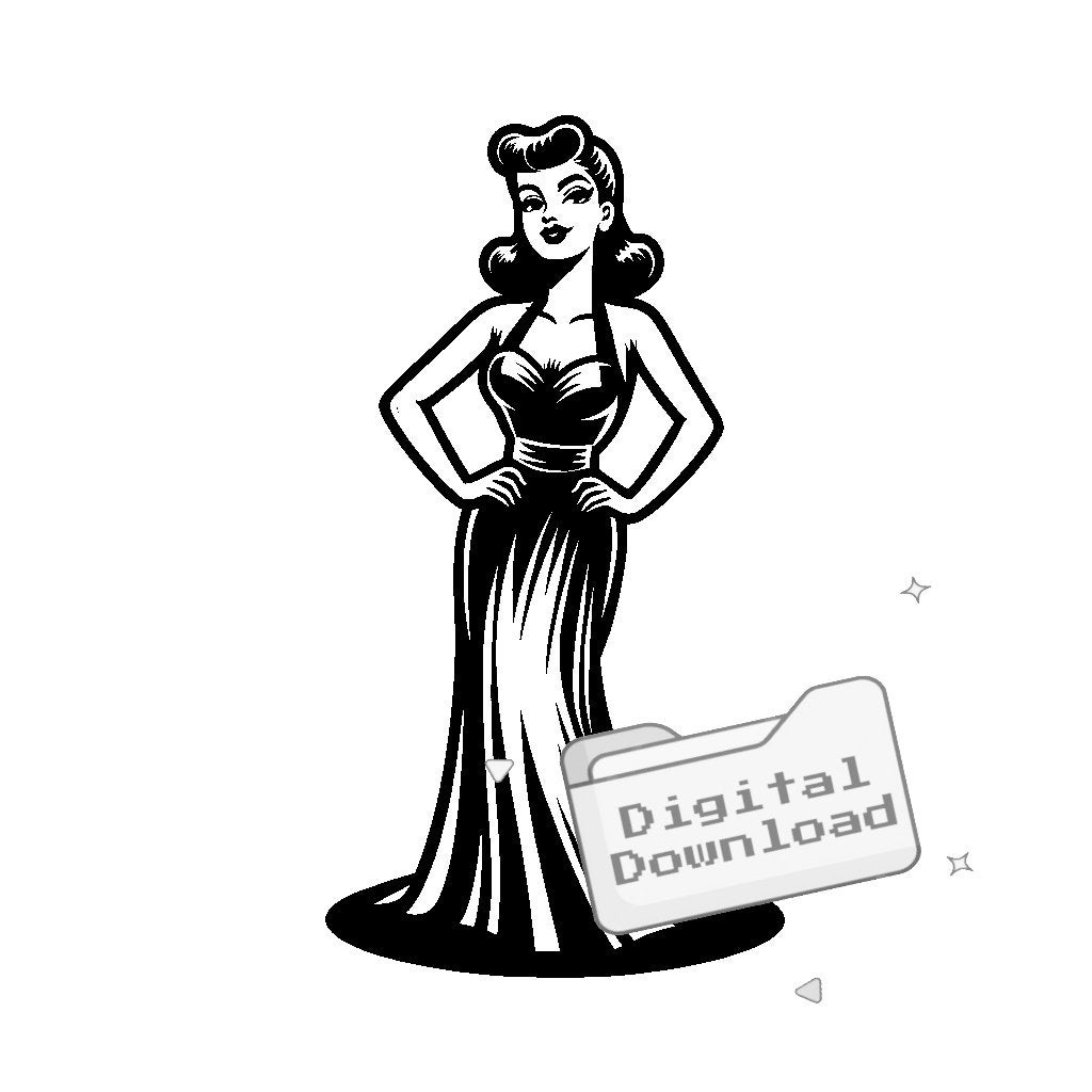 Pin-up Girl SVG Bundle - Etsy