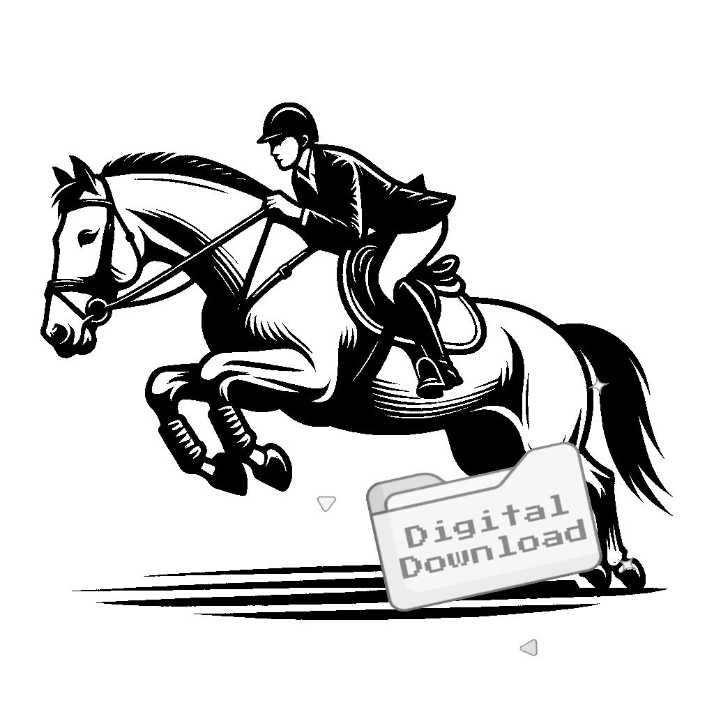 Equestrian Jumping SVG Bundle - Etsy