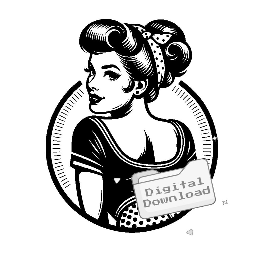 Pin-up Girl SVG Bundle - Etsy