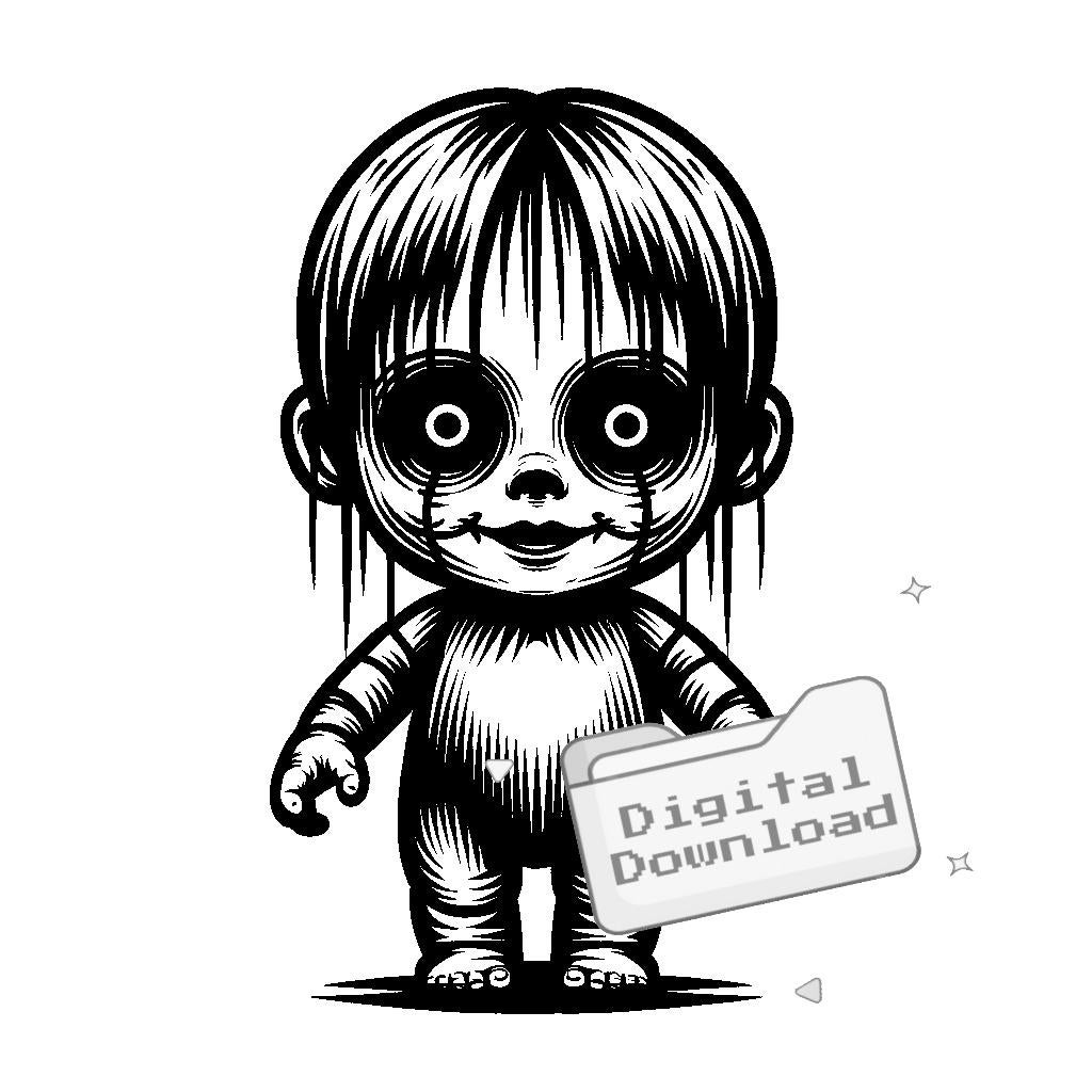 Creepy Dolls SVG Bundle - Etsy