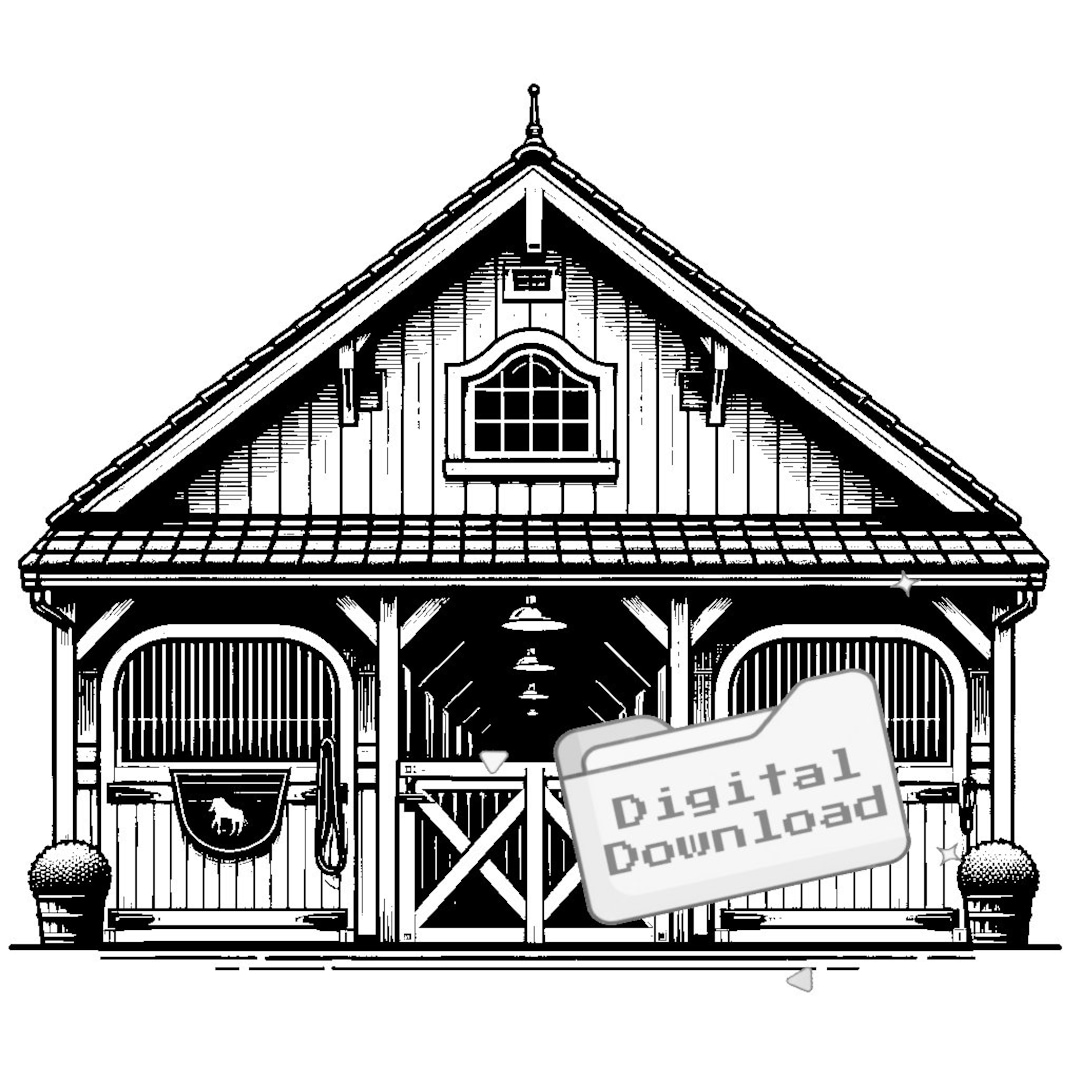 Horse Stable SVG Bundle - Etsy